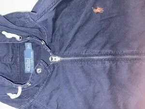 Jackets & Coats | Polo Ralph Lauren Hooded Windbreaker Jacket Navy Full ...